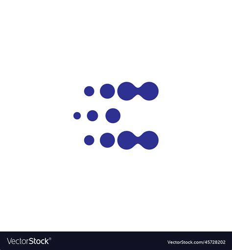 Ei Initials Logo Icon Technology Royalty Free Vector Image