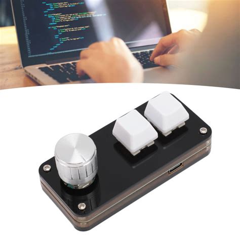 Usb Gaming Keypad 2 Keys 1 Knob Macro Programming Keyboard Hot Swappable Design For Computer