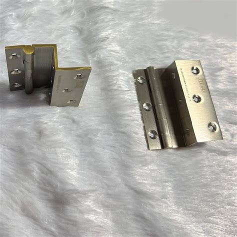 140 Gram Silver Crystal Premium Brass L Hinges Thickness 3mm