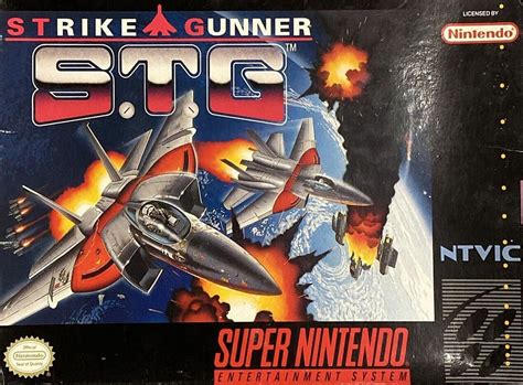 Restored Strike Gunner Stg Super Nintendo 1994 Snes Shooter Game