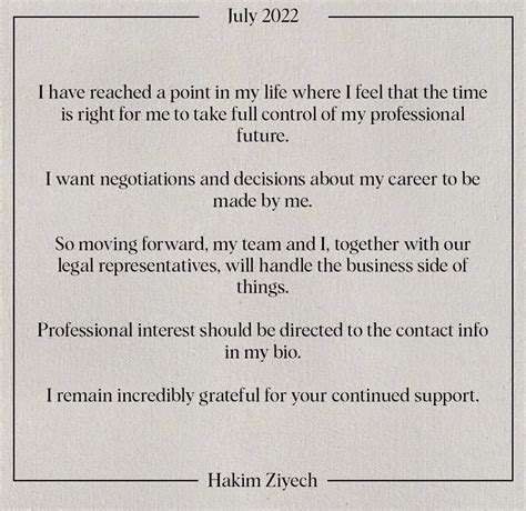 Fabrizio Romano On Twitter Official Announcement By Hakim Ziyech He