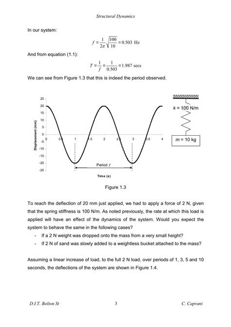 Pdf Structural Dynamics Final Year Structural Engineering Bsc