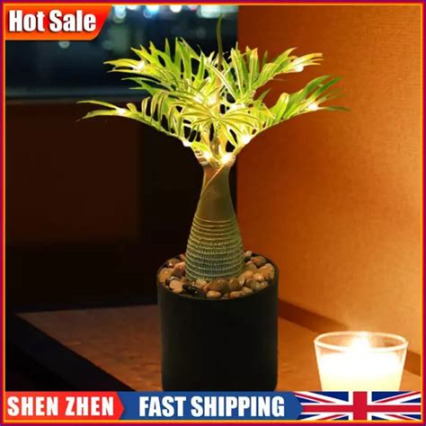 tree night lamp usb plug led plant shape light bedroom decoration palm