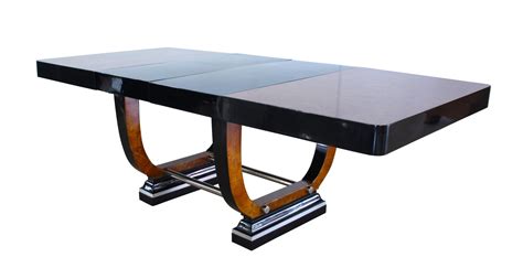 Expandable Art Deco Dining Table Thuja Roots Lacquered France Circa