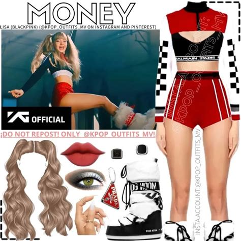LISA BLACKPINK MONEY MV INSPIRED OUTFIT 2 KPOP OUTFITS MV ON