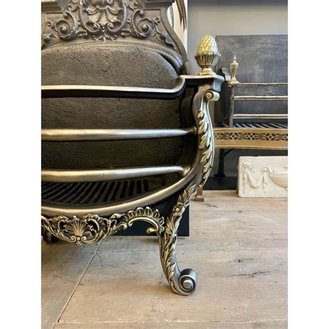 Antique English Rococo Fire Basket 1895 Chairish