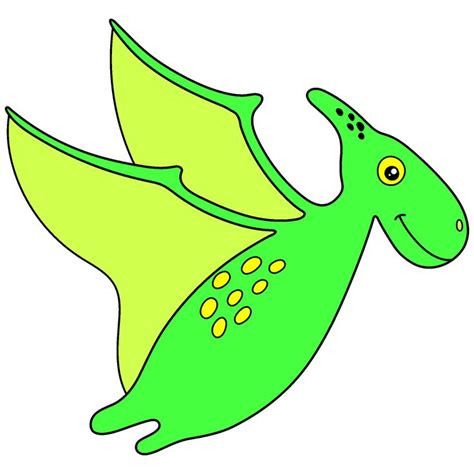 Pterri The Pterodactyl Colorful Pictures Happy Colors Color By Numbers