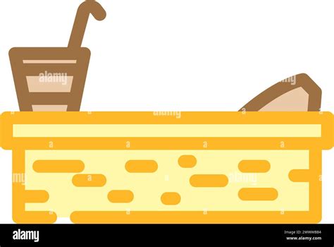 Bench Sauna Color Icon Vector Illustration Stock Vector Image And Art Alamy