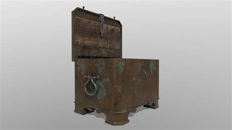 Antique Chest Safe PBR 3D Model By Evrika