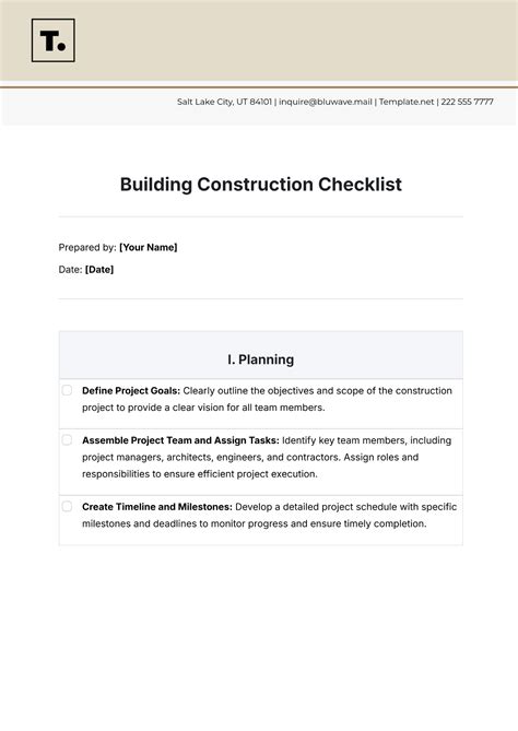 Free Printable Electrical Construction Checklist Template To Edit Online