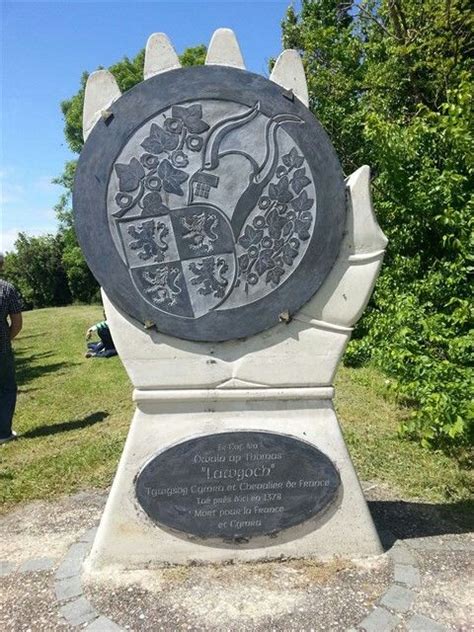 Monument To Owain Lawgoch In Mortagne Sur Gironde Owain Ap Thomas Ap