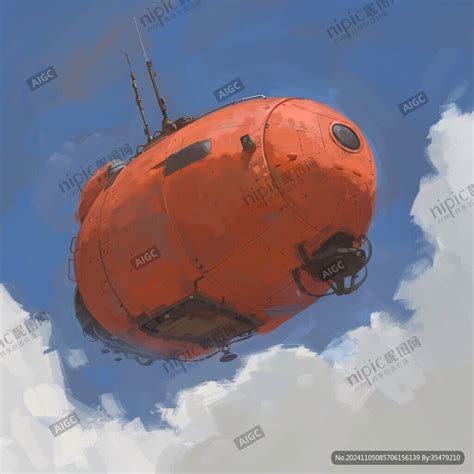 Ai创作图载人深潜器 深海载人潜水器 载人潜水器 万米载人潜水器 飞船插画 全海深载人潜水器 高空飞船 原始的潜水艇 深潜器载人潜水器 返回舱