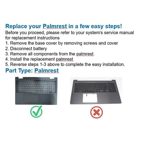 Dell Single Pointing Palmrest Assembly With Touchpad For Latitude 5420 Dell Canada