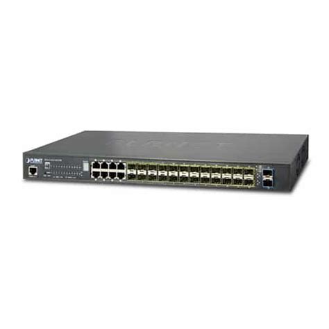 Planet 24 Port 10 100 1000mbps Gigabit Ethernet Switch Networking Eurobyte