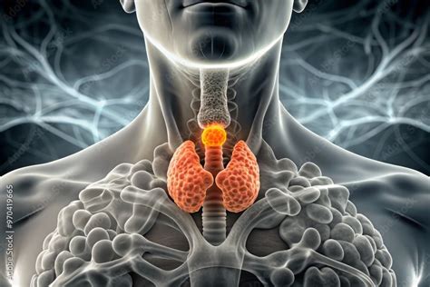 Grey Scale Image Of Thyroid Gland With Isthmus And Lobes Homogeneous