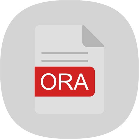 Ora File Format Flat Curve Icon Design 43820092 Vector Art At Vecteezy