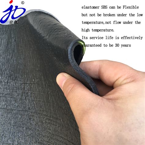 Black Sbs Elastomer Modified Bitumen Waterproof Membrane Waterproof