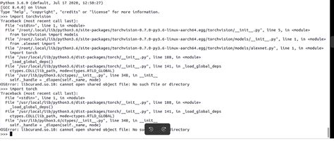 Oserror Libcurandso10 Cannot Open Shared Object Fileno Such File Or Directory Jetson