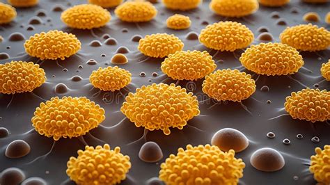 Mold Spores Microscopic View Stock Illustration Illustration Of Mold