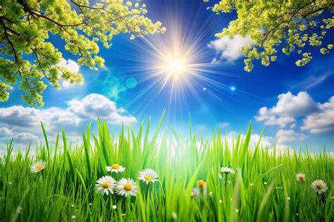 Premium Photo Spring Or Summer Season Abstract Nature Background With