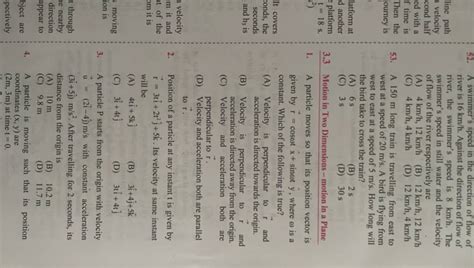 a particle p starts from the origin with velocity u 2i −4j m s with co