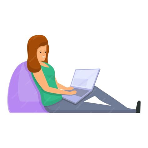 Premium Vector Girl Programmer Icon Cartoon Of Girl Programmer Vector