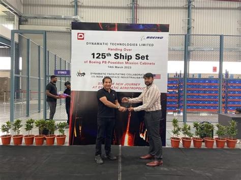 Dynamatic Technologies Limited Handed Over 125th Ship Set Of Boeings P8 Poseidon Mission