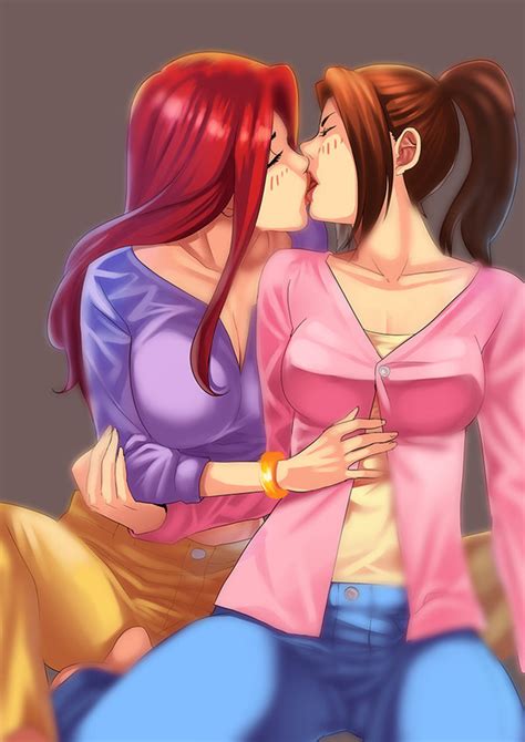 Jean Grey Kisses Kitty Pryde Mutant Lesbians Sex Images Luscious Hentai Manga And Porn