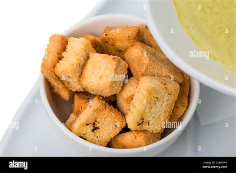 Roasted Rusks And Spinach Soup Macro Can Be Used As A Whole