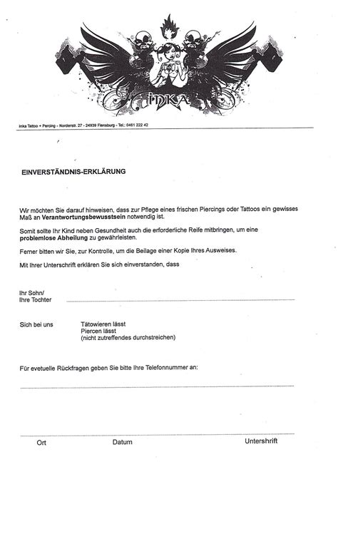 Inka Tattoo Piercing Und T Towierungen In Flensburg