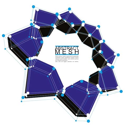 Premium Vector Abstract Mesh Vector Illustration Template For
