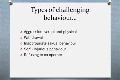 Understanding Different Types Of Challenging Behaviour