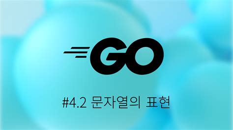 Go 42 문자열의 표현 Jaeyoung Heo