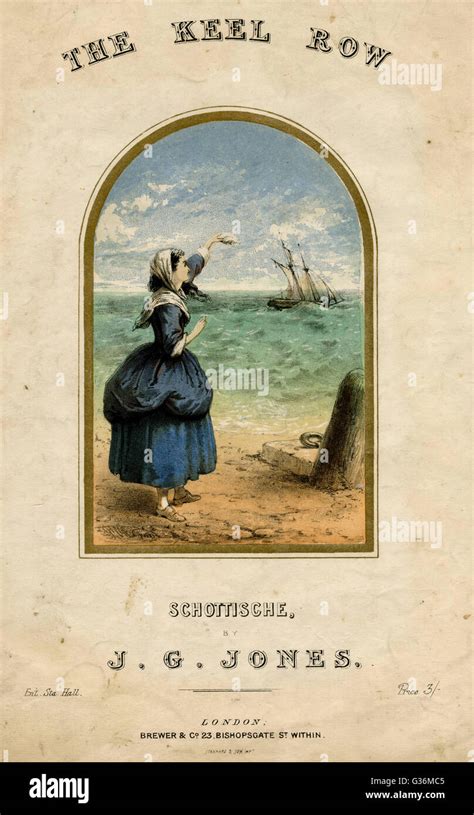 Keel Row Song Sheet Stock Photo Alamy