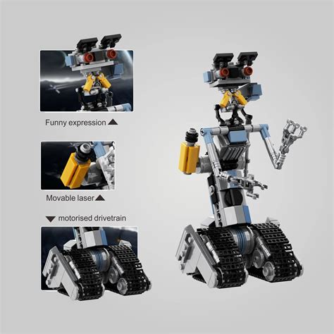 Johnny 5 Robot Building Block Setshort Open Circuit Johnny Five Robot