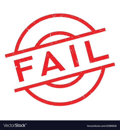 Fail Rubber Stamp Royalty Free Vector Image Vectorstock
