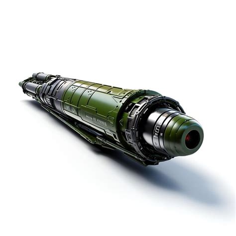 Premium Ai Image Isolated Rocket Launcher Explosive Projectile