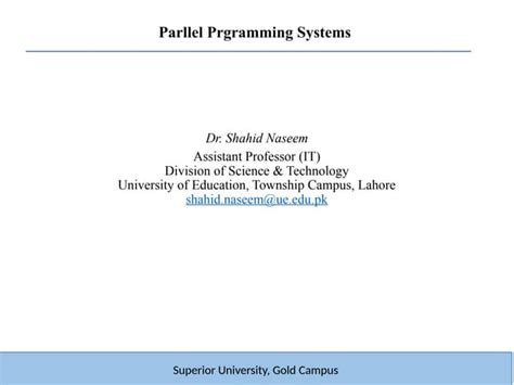 Lecture 16 Shared Memory Programmingpptx