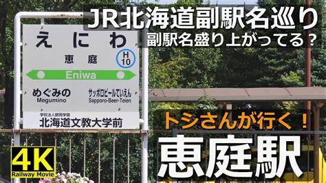 副駅名盛り上がってるJR北海道副駅名巡り後編 恵庭駅 YouTube