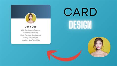Profile Card Ui Design Using Html And Css Html Css Project Chatgpt Create Card Design Ai