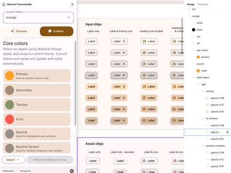 state layers · issue 215 · material foundation material theme builder