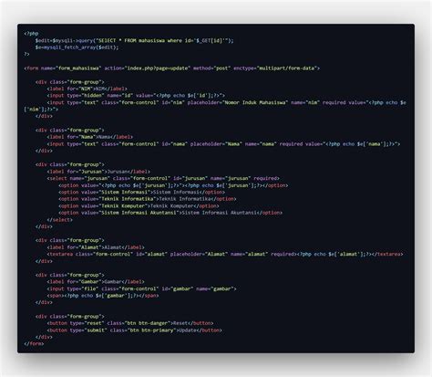 Crud Mahasiswa Php Mysqli Portal Pemrograman