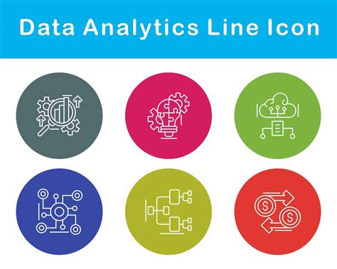 Data Analytics Vector Icon Set 20652181 Vector Art At Vecteezy