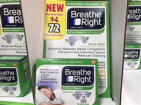 Stop Snoring With Breathe Right Clear Nasal Strips Harvey Costco