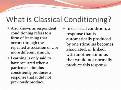 Ppt Classical Conditioning Powerpoint Presentation Free Download