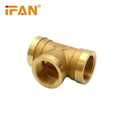 China Brass Threaded Tee Manufacturers Suppliers Factory Good Price