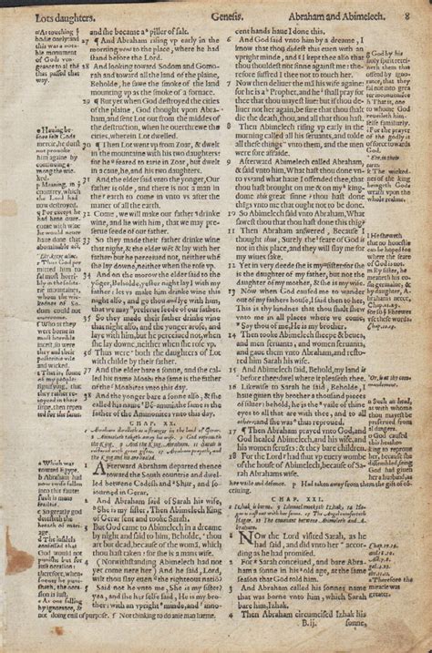 Geneva 1576 Genesis 19 24 Leaf Set Historic Bibles And Engravings