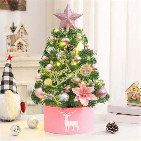 Evlvelym Small Christmas Tree With Lights Mini Christmas Tree With
