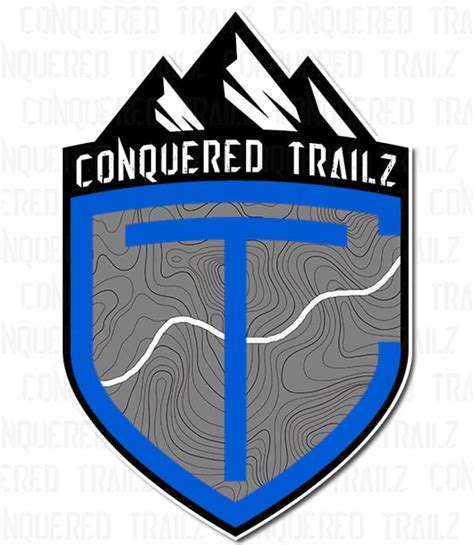 Conquered Trailz Logo Badge Multiple Colors Conquered Trailz