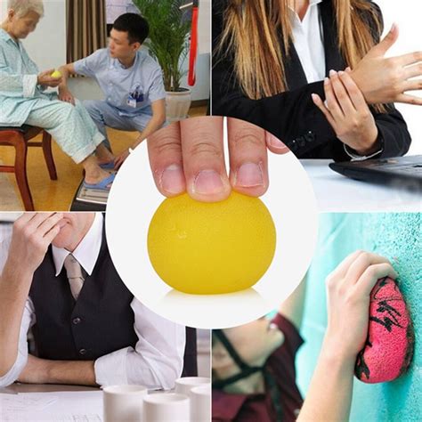 Silicone Massage Therapy Grip Ball Hand Stress Fin Grandado